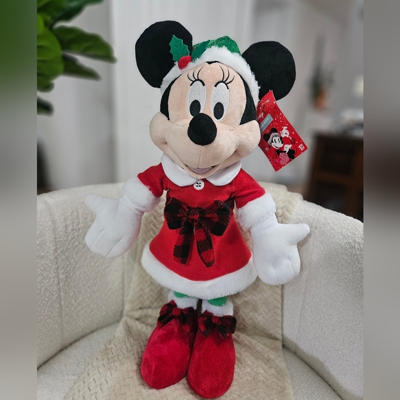 Disney | Accents | Nwt Disney Minnie Mouse Christmas Elf Candy Cane ...